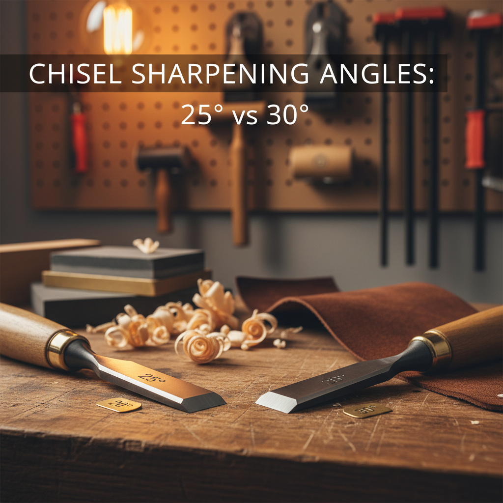 Chisel Sharpening Angles: 25° vs 30° Comparison - Crafted Wood Creations